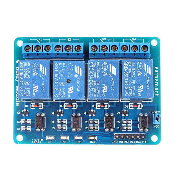 SainSmart 4-Channel 5V Relay Module for Arduino Raspberry Pi – SainSmart.com