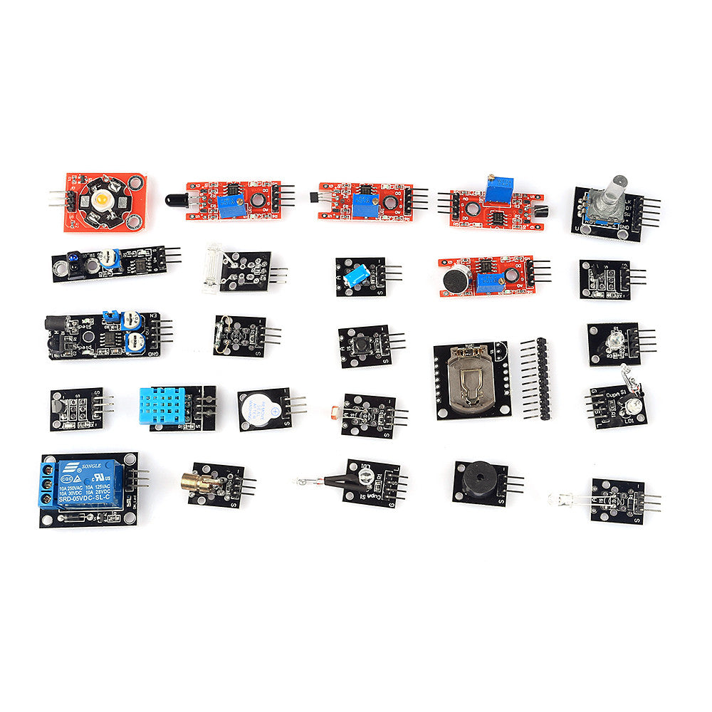 Sainsmart New 24 In 1 Modules Sensor Starter Kit For Arduino Uno Mega2560 R3