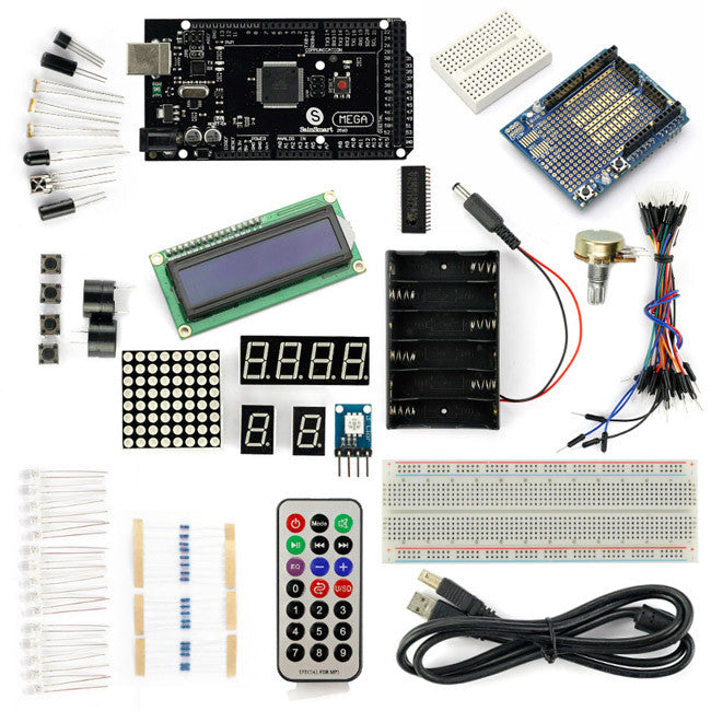 [Discontinued] SainSmart MEGA2560 R3+Prototype Shield Starter Kit With – SainSmart.com