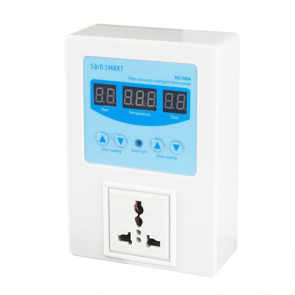 Sainsmart Rc100a Digital Temperature Controller Thermostat Ac110v 240v 1 Relay With Sensor 9