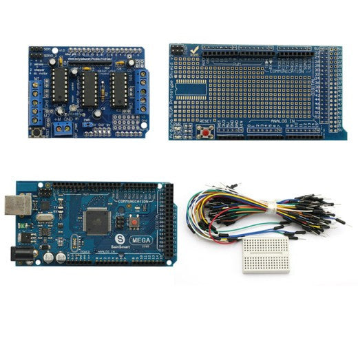 SainSmart MEGA, ATmega2560 + SainSmart Sensor Shield V5+IIC 1602 Y-G Module Display For Arduino ...