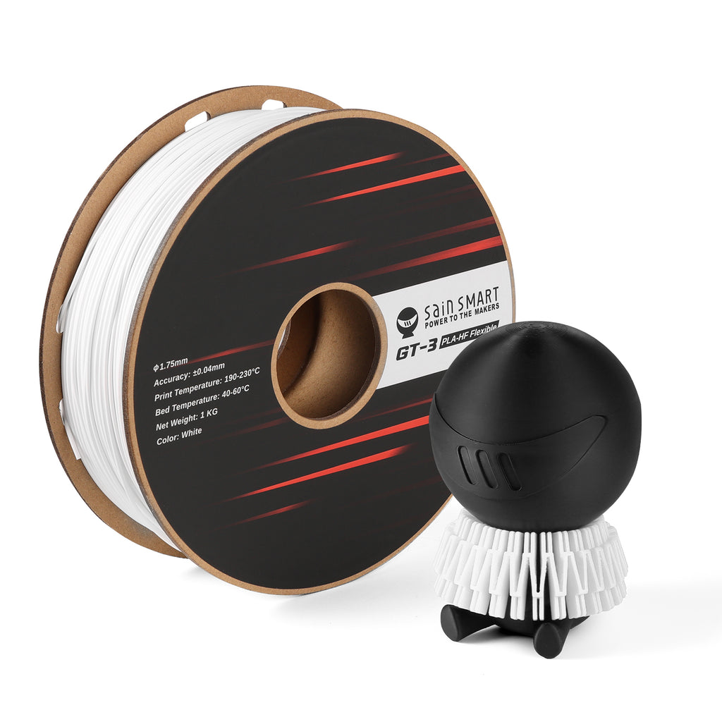 GT-3 High Flowability Flexible PLA Filament 1.75mm, 1KG, ±0.04mm, Blac ...