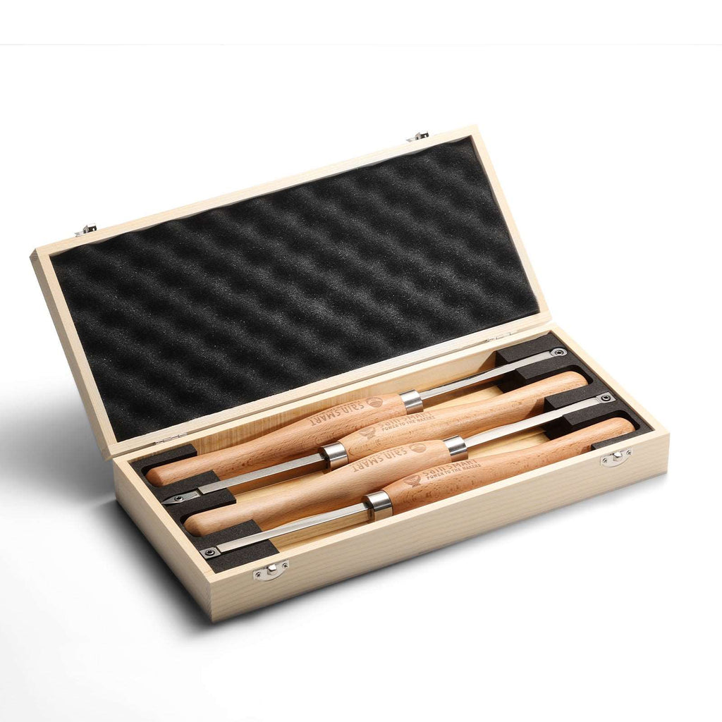 4 PCS Carbide Wood Lathe Turning Tool Set – SainSmart.com