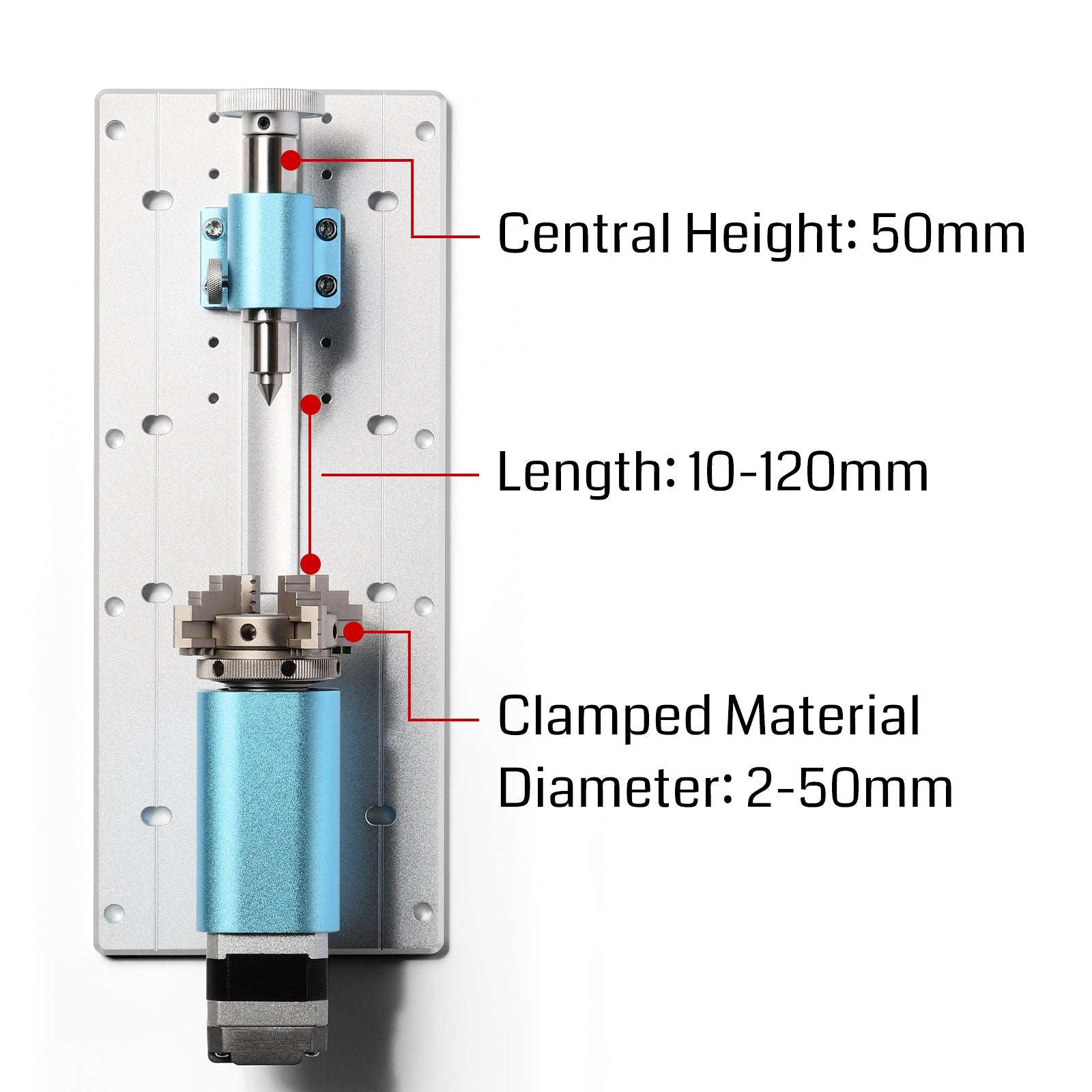Genmitsu 4th Axis Rotary Module Kit for 4040-PRO CNC Router – SainSmart.com