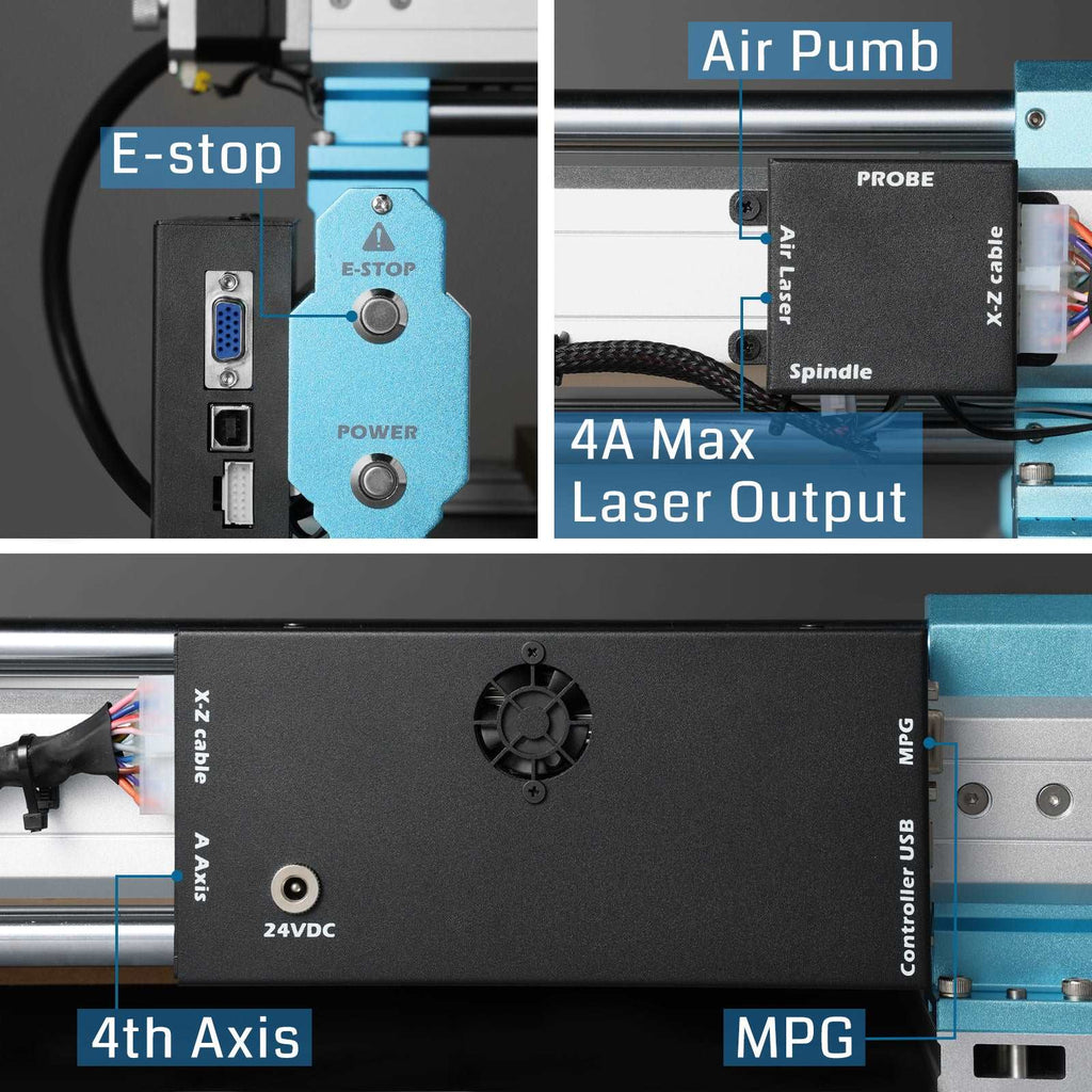 Genmitsu 4040-PRO Semi Assembly 4x4 Desktop CNC Router Machine for ...