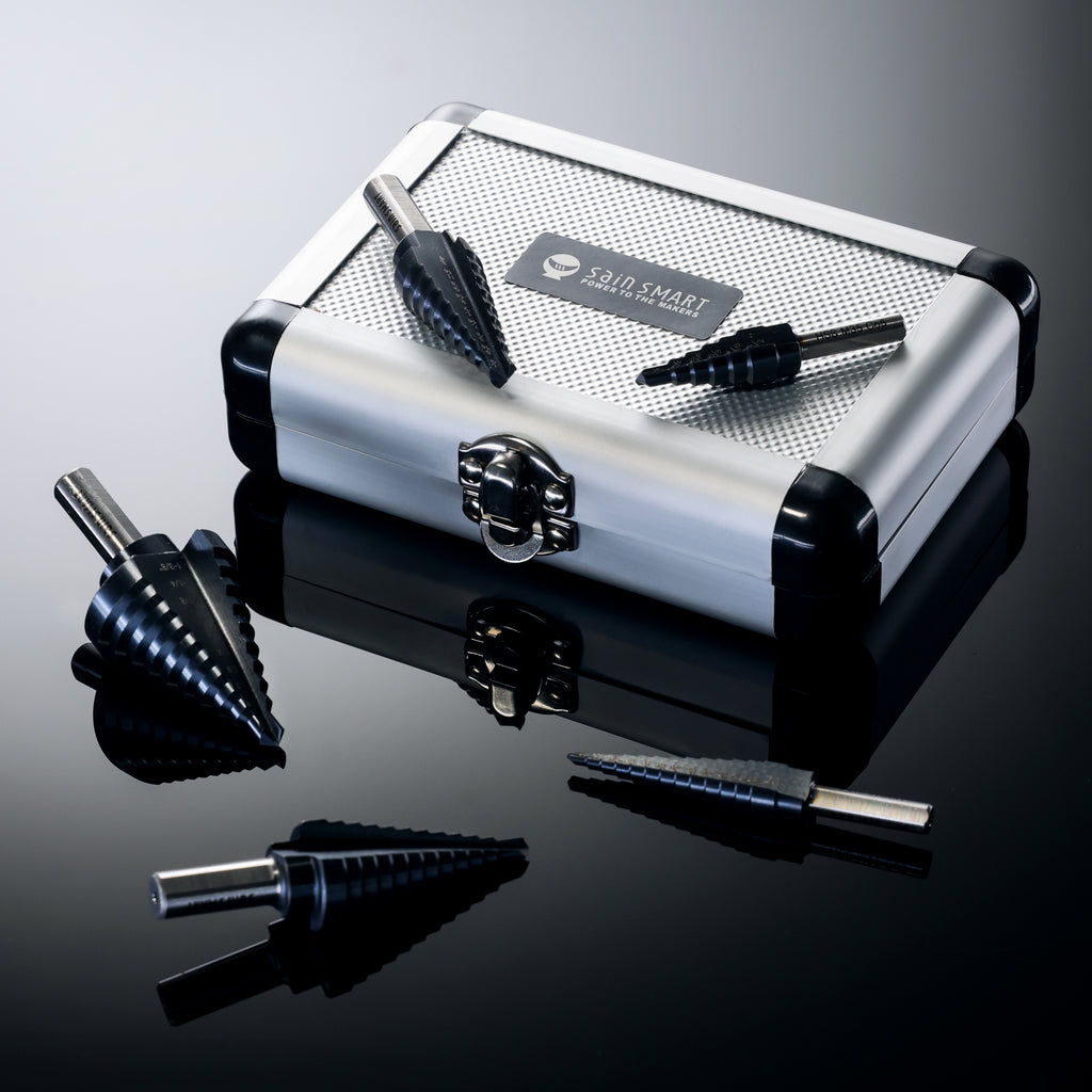 SD05A, 1/8”~1-3/8” TiAIN Coated Double Flute M35 Cobalt Step Drill Bit ...