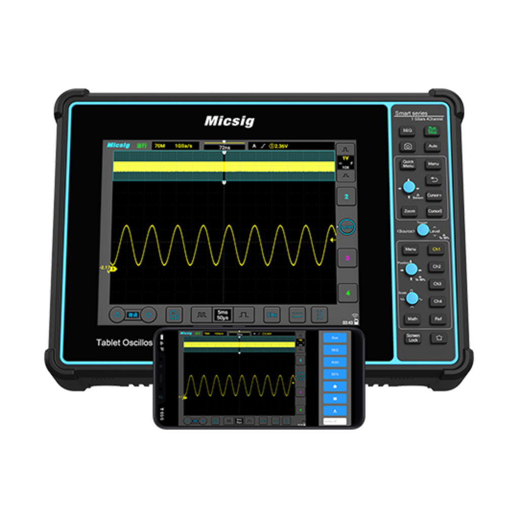 Micsig Oscilloscope STO2002, Portable Tablet Storage Oscilloscope ...