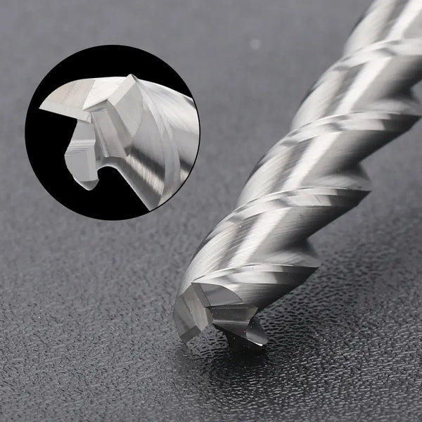 3EMLC05, 1/4" Shank, 3-Flute Flat Nose End Mills CNC Router Bits, 3-1 ...