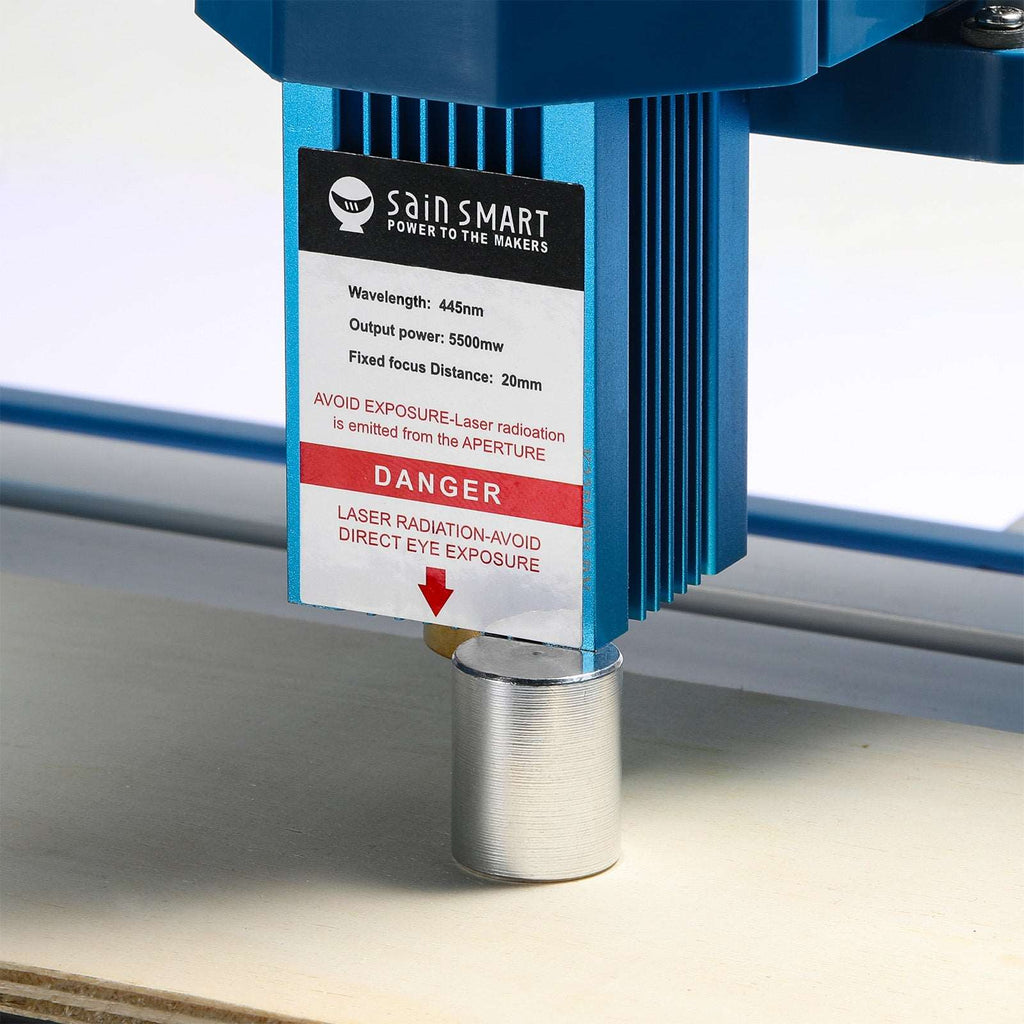 Genmitsu 5.5W Blue-Violet Light Fixed Focus Laser Module Kit, For CNC ...