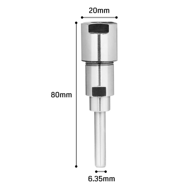 1/4" Shank Collet Extension Chuck Rod for 1/4" Shank Bits – SainSmart.com