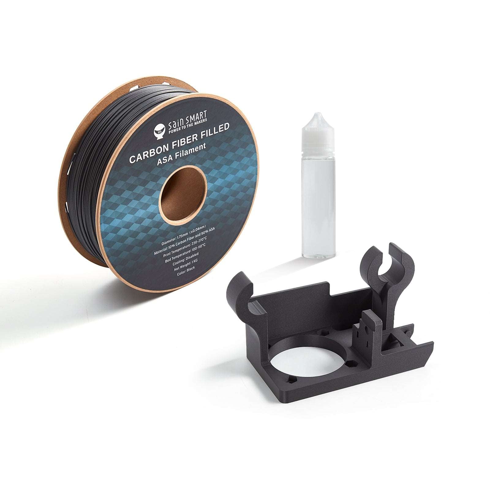 Carbon Fiber ASA Filament, 1.75mm Black, UV & Weather Resistant, Fit f ...