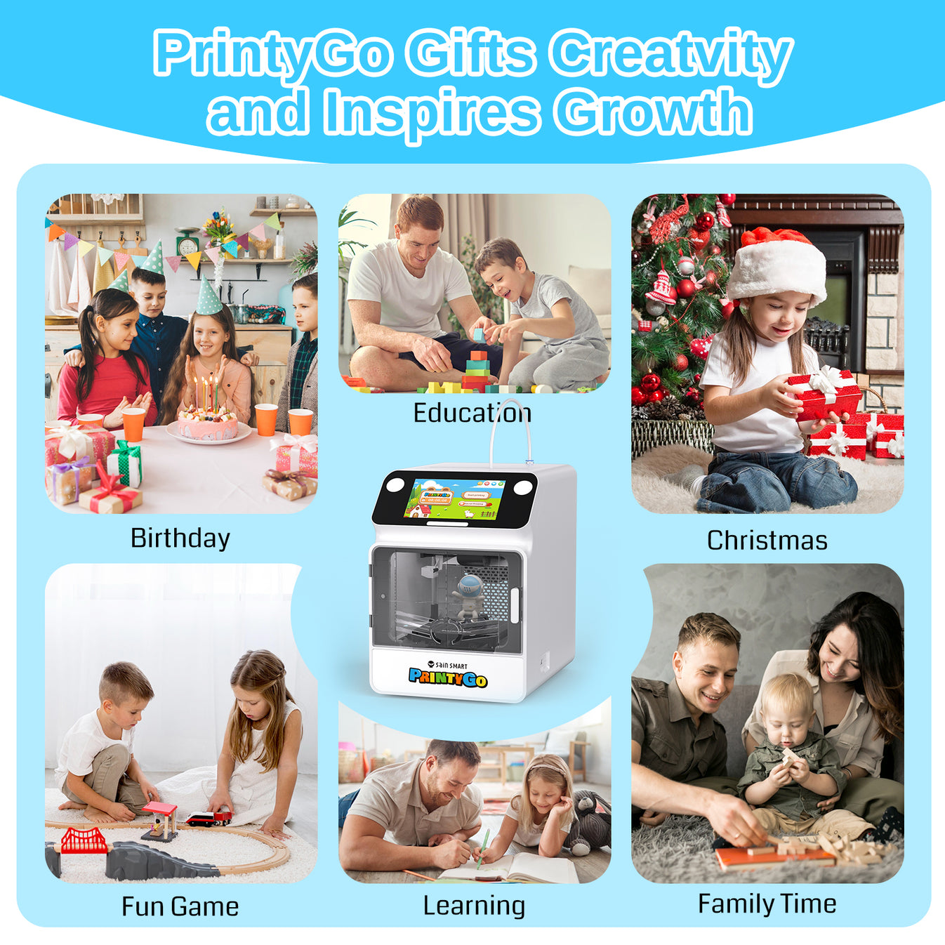 SainSmart PrintyGo 3D Printer for Kids - A Top STEM Tool to Ignite ...