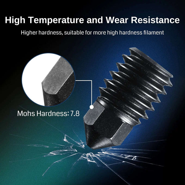 CHT High Flow Nozzle Kit for X1 and P1P 3D Printer, 0.4mm 0.6mm 0.8mm ...