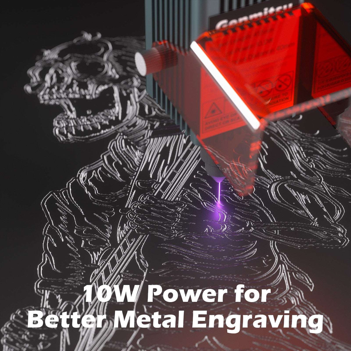 Genmitsu 10W Compressed Spot Fixed Focus FAC Laser Module with Air ...