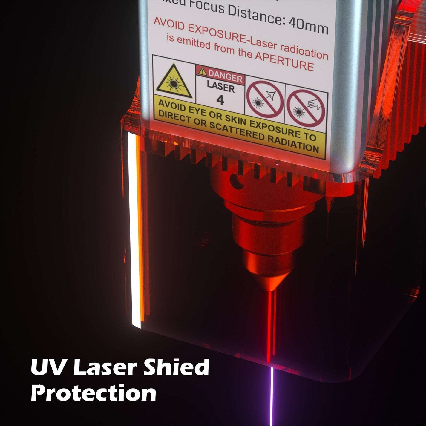 Genmitsu 10W Compressed Spot Fixed Focus FAC Laser Module with Air ...