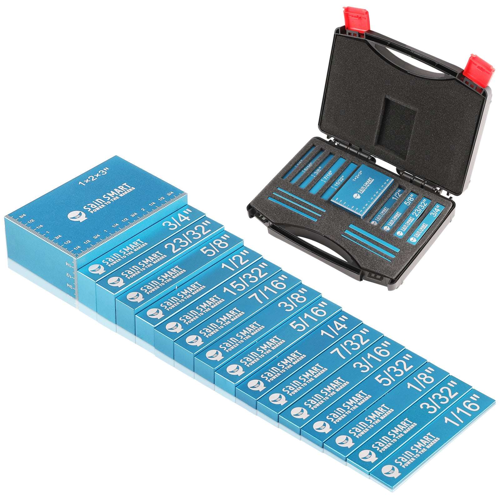 [Discontinued] 16pcs Precision Setup Blocks Height Gauge Set, for CNC ...