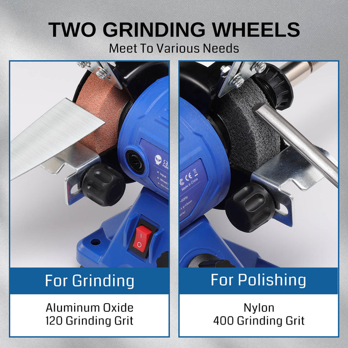 3-inch Bench Grinder and Rotary Tool 2-in-1 Kit, 11000 RPM Max Variabl ...