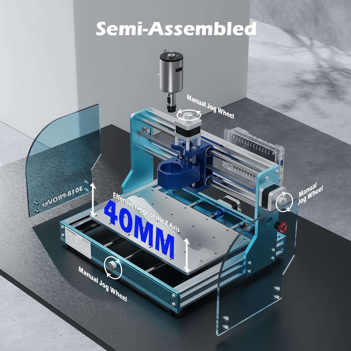 Genmitsu 3018-PROVer V2 Semi Assembled CNC Router Machine | SainSmart – SainSmart.com