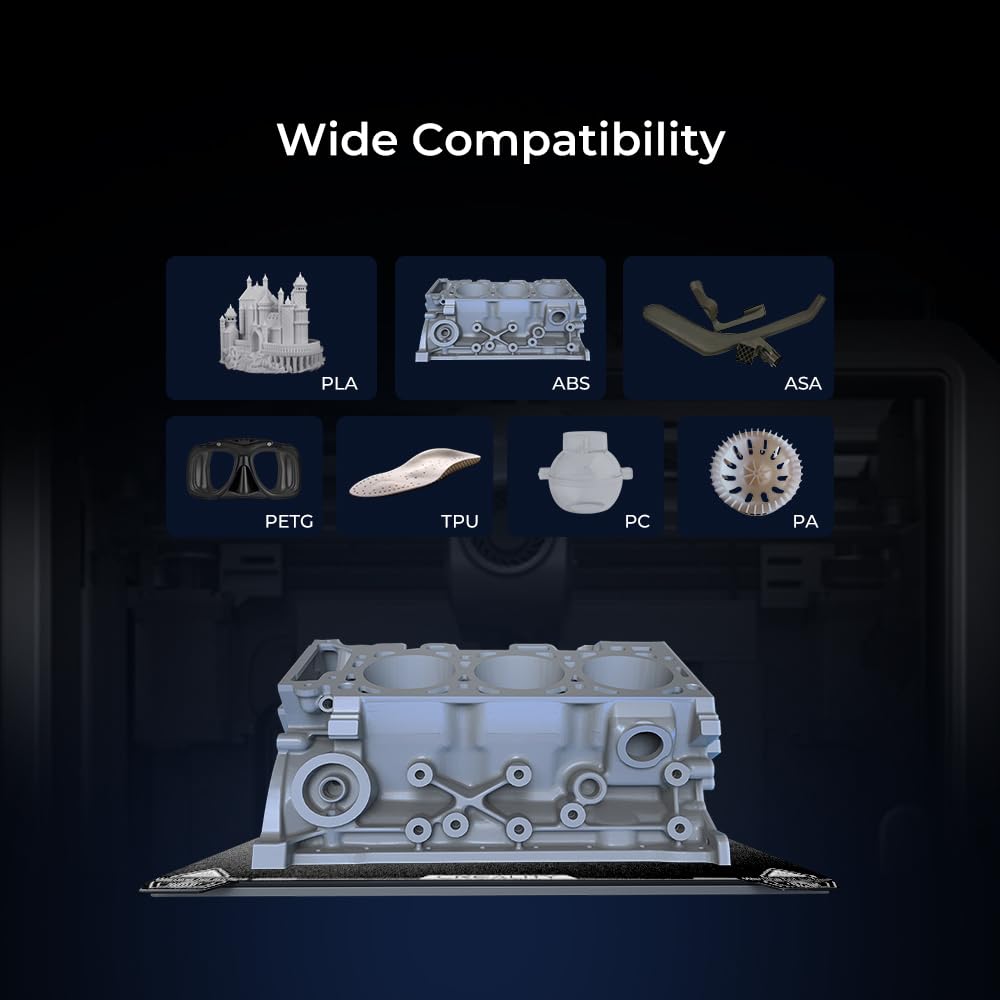 Creality K1 Texture PEI Build Plate Kit, Flexible Spring Steel Platfor – SainSmart.com