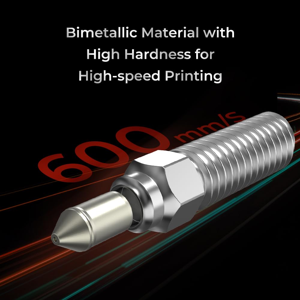 Creality K1 High Flow Nozzle Kit, 0.4mm 0.6mm 0.8mm Steel Nozzles ...