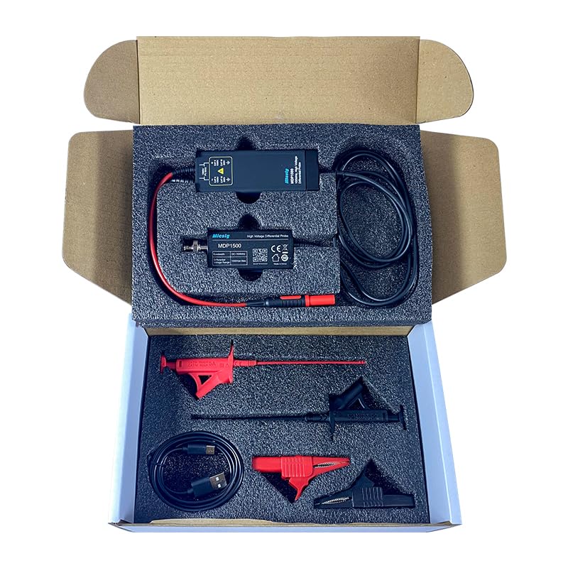 Micsig MDP1500 High Voltage Differential Probe Kit, 3.5ns Rise Time 10 ...