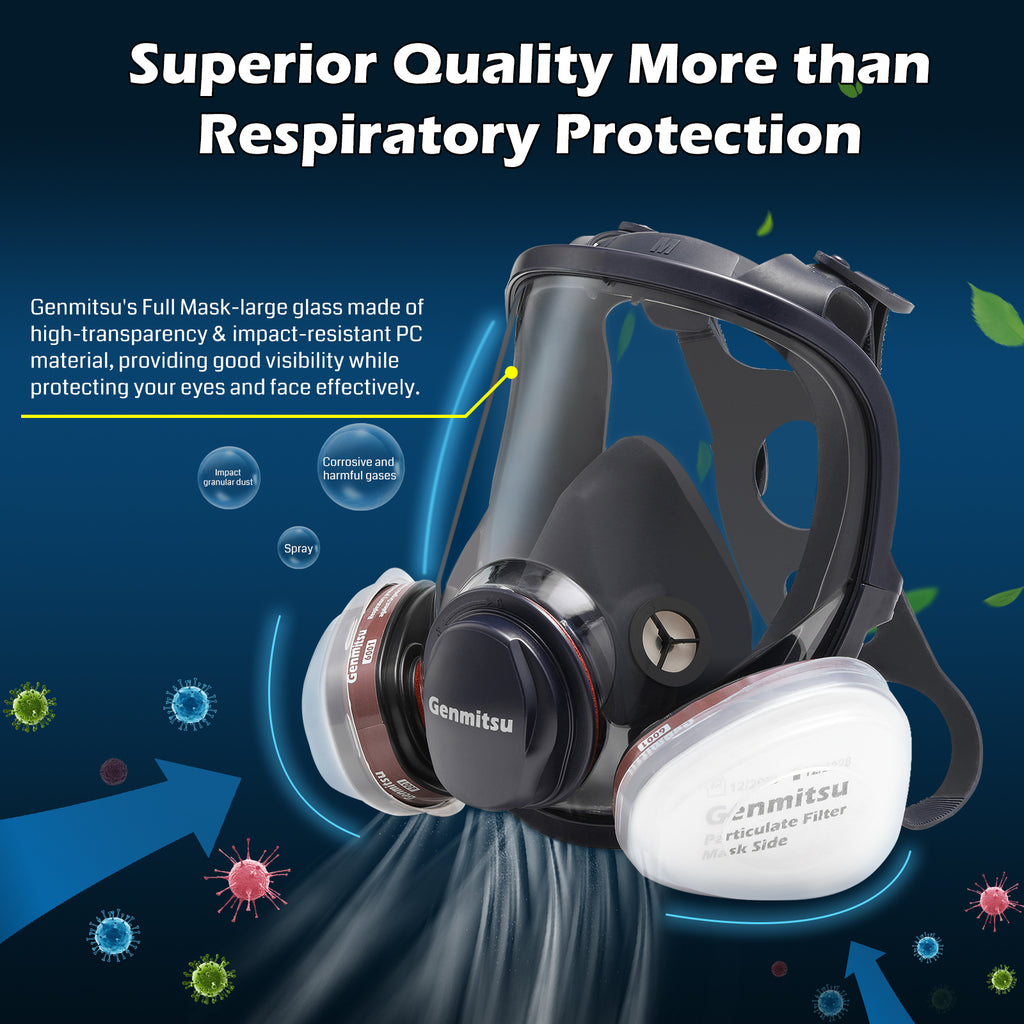 Reusable Respirator Mask Gas Protection, Full Face, Half Face ...