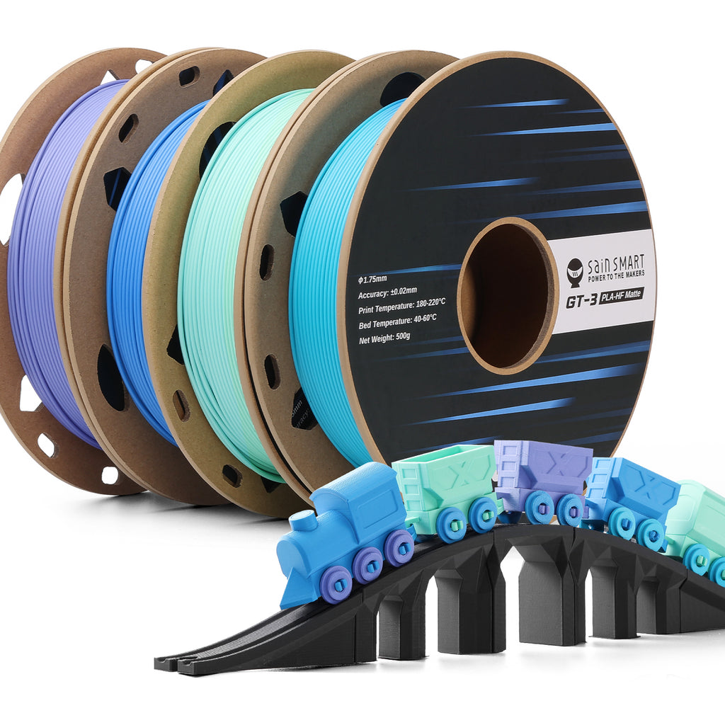 SainSmart GT-3 Matte PLA Filament | 1.75mm | 4.4lbs | Four Color Bundle ...