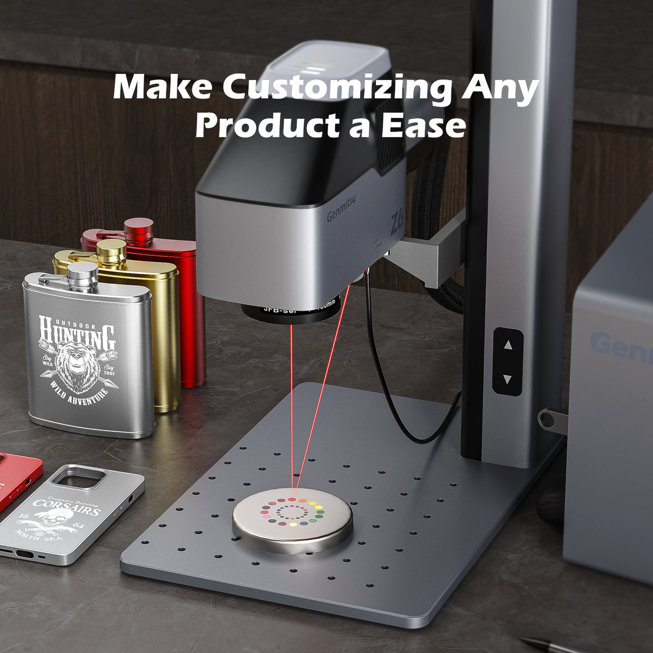 Genmitsu Z6 20W Dual Laser Machine, Jewelry Engraver, Fast Metal ...