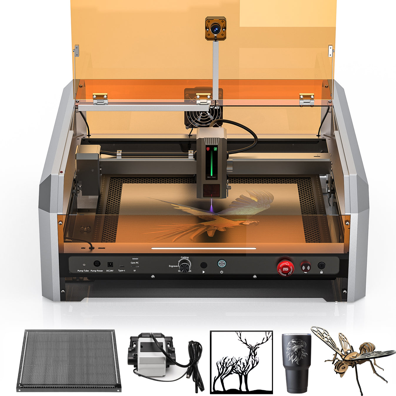 Genmitsu L8 Laser Engraver Machine, 40W/20W Power, 40000mm/min High ...