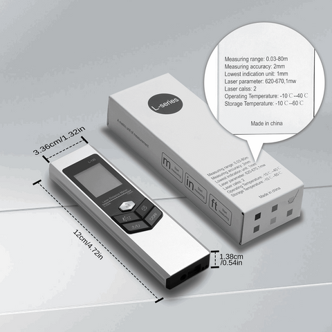 [Discontinued] BLM262 Dual Laser Distance Meter 262ft/80M Bilateral La ...
