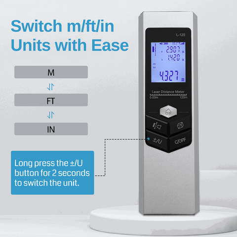 [Discontinued] BLM262 Dual Laser Distance Meter 262ft/80M Bilateral La ...