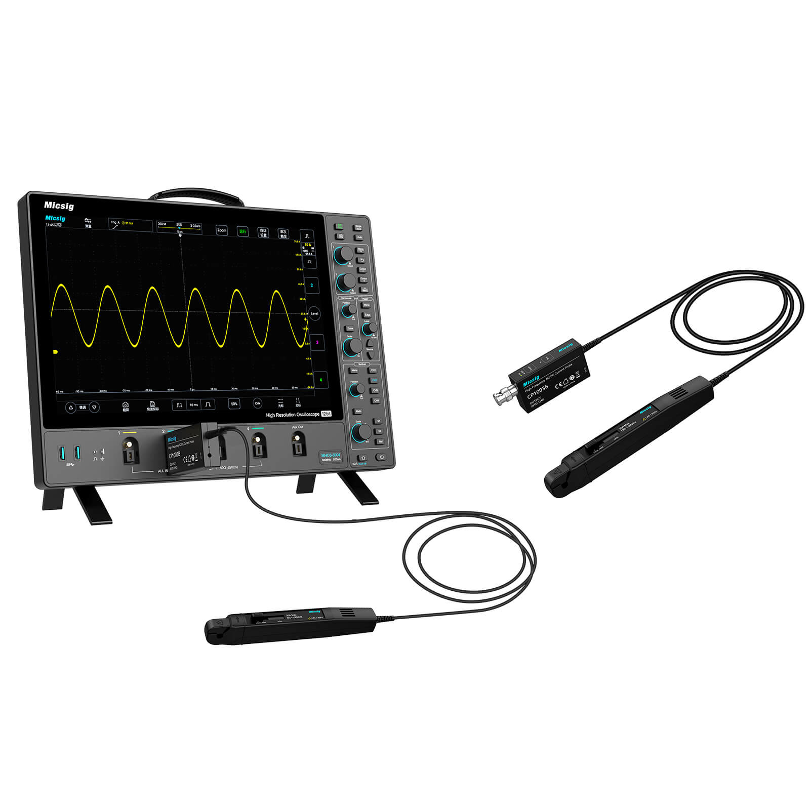 Micsig High Precision AC/DC Current Probe CP503B, 50MHz Bandwidth, 5A ...