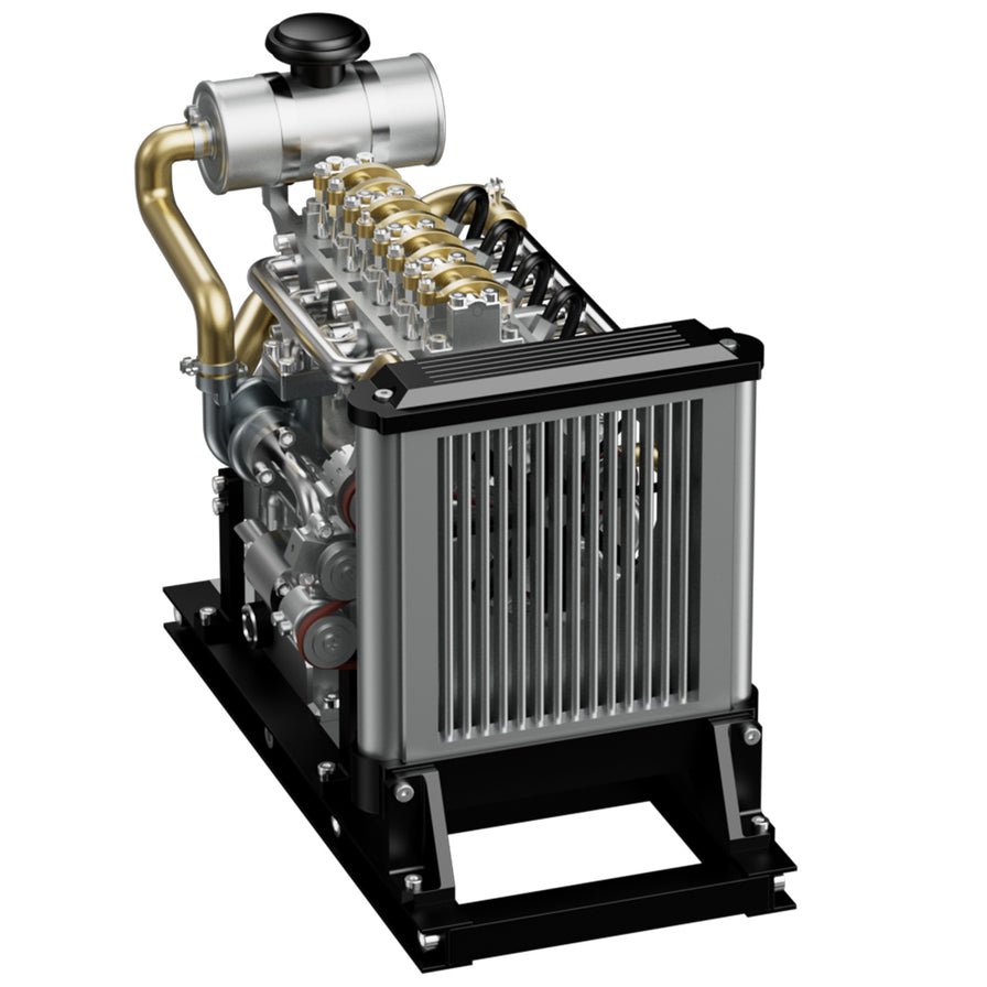 DM115, OHV Inline 4 Cylinder Diesel DIY Engine Model Kit that Runs, 1 ...