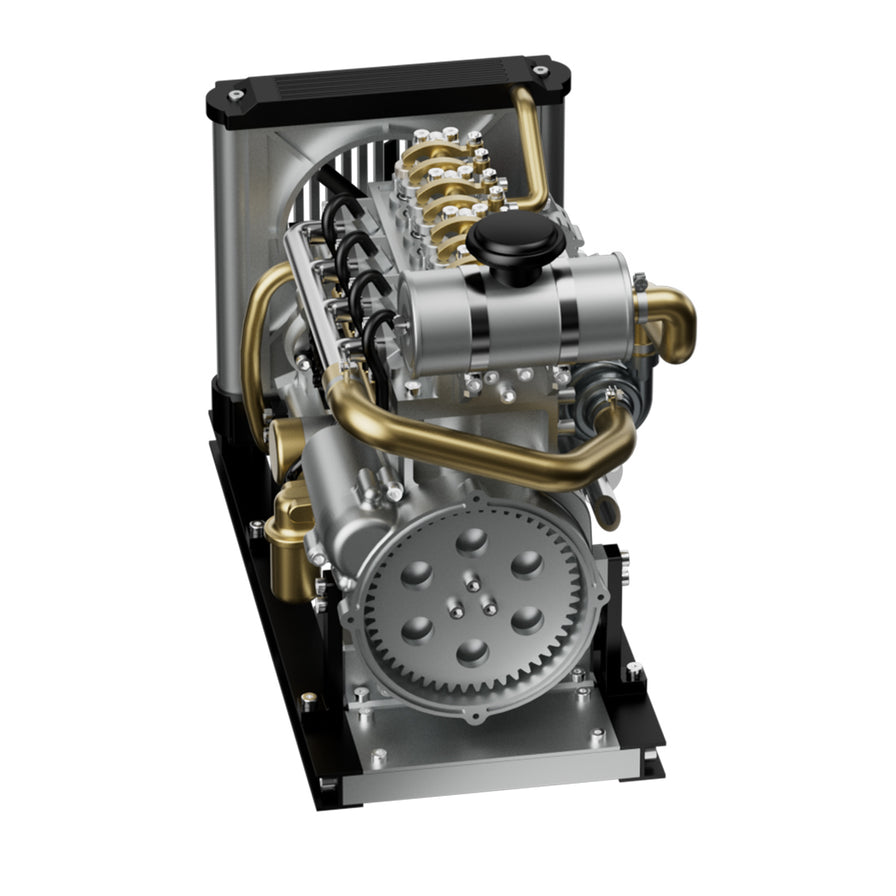 DM115, OHV Inline 4 Cylinder Diesel DIY Engine Model Kit that Runs, 1 ...