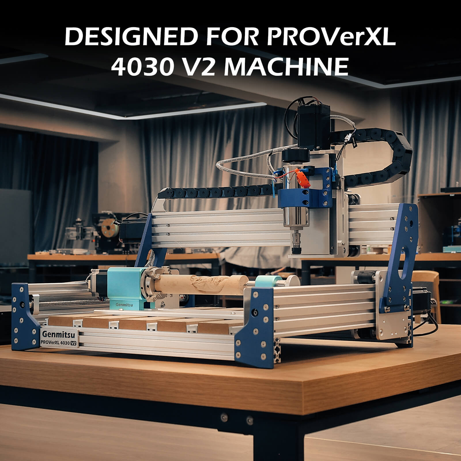 Genmitsu Rotary Module Kit for PROVerXL 4030, 6050 Plus CNC Router ...