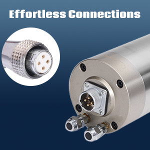 Genmitsu 1.5KW-2.2KW Spindle Motor Kit, Water Cooled, with VFD & Water ...