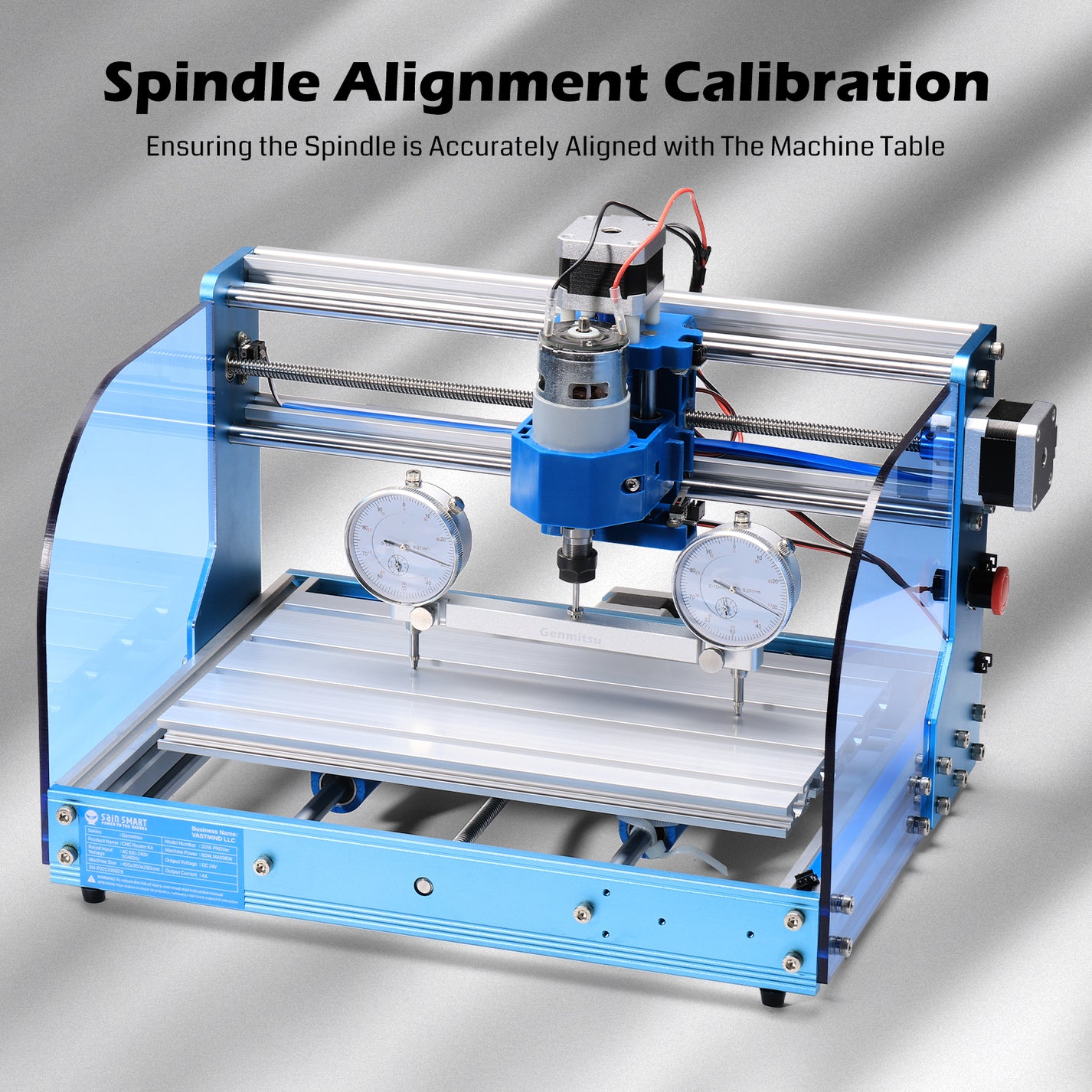 Tramming Tool for CNC, Pro Calibration System with 1/2", 1/4", 1/8" Sh ...