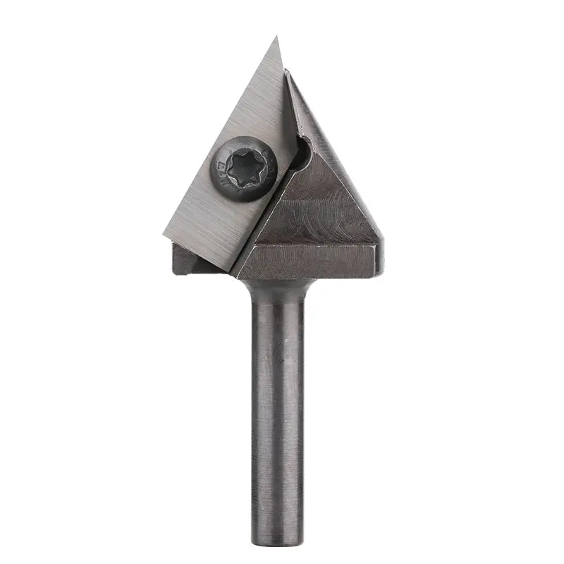 VRBC01A, 1/4" Shank,60 Degree V Groove Router Bit, 1" Cutting Diameter ...