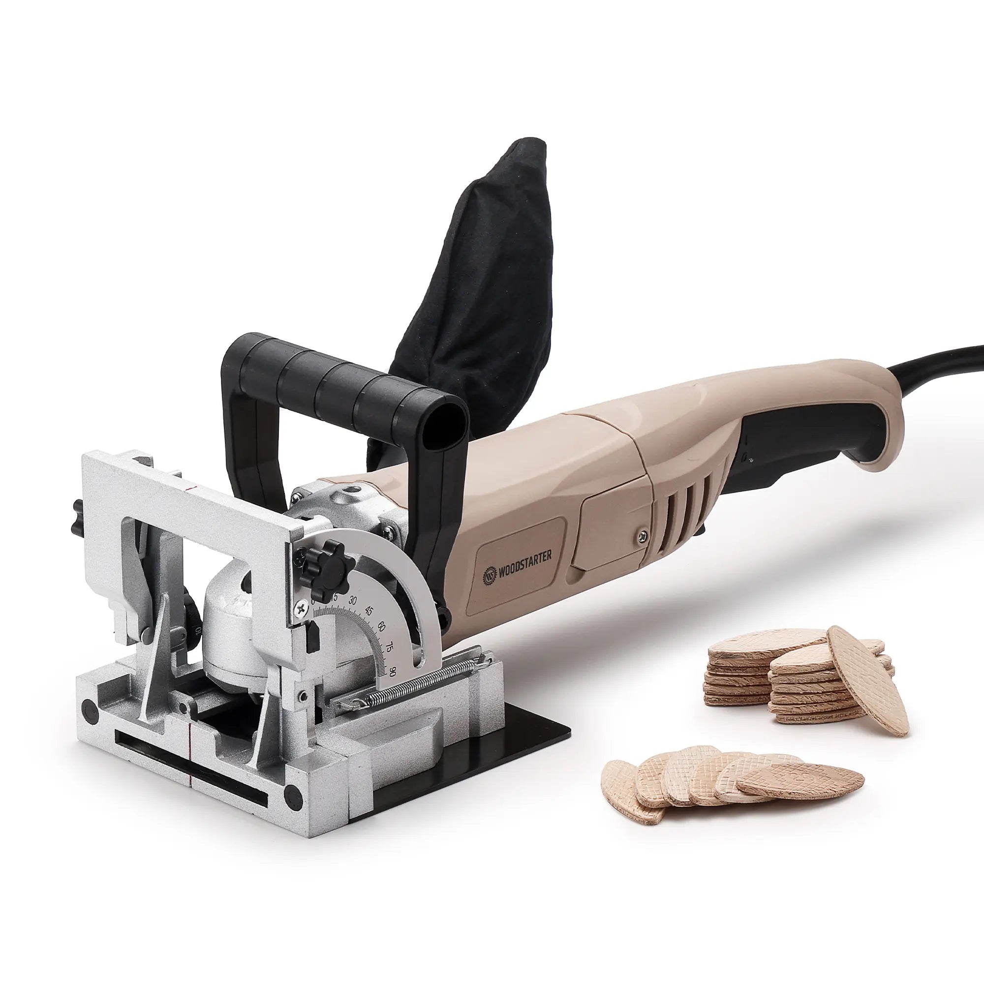 8.5Amp Biscuit Joiner with 12000RPM, Adjustable Depth, Dust Bag and 10 ...