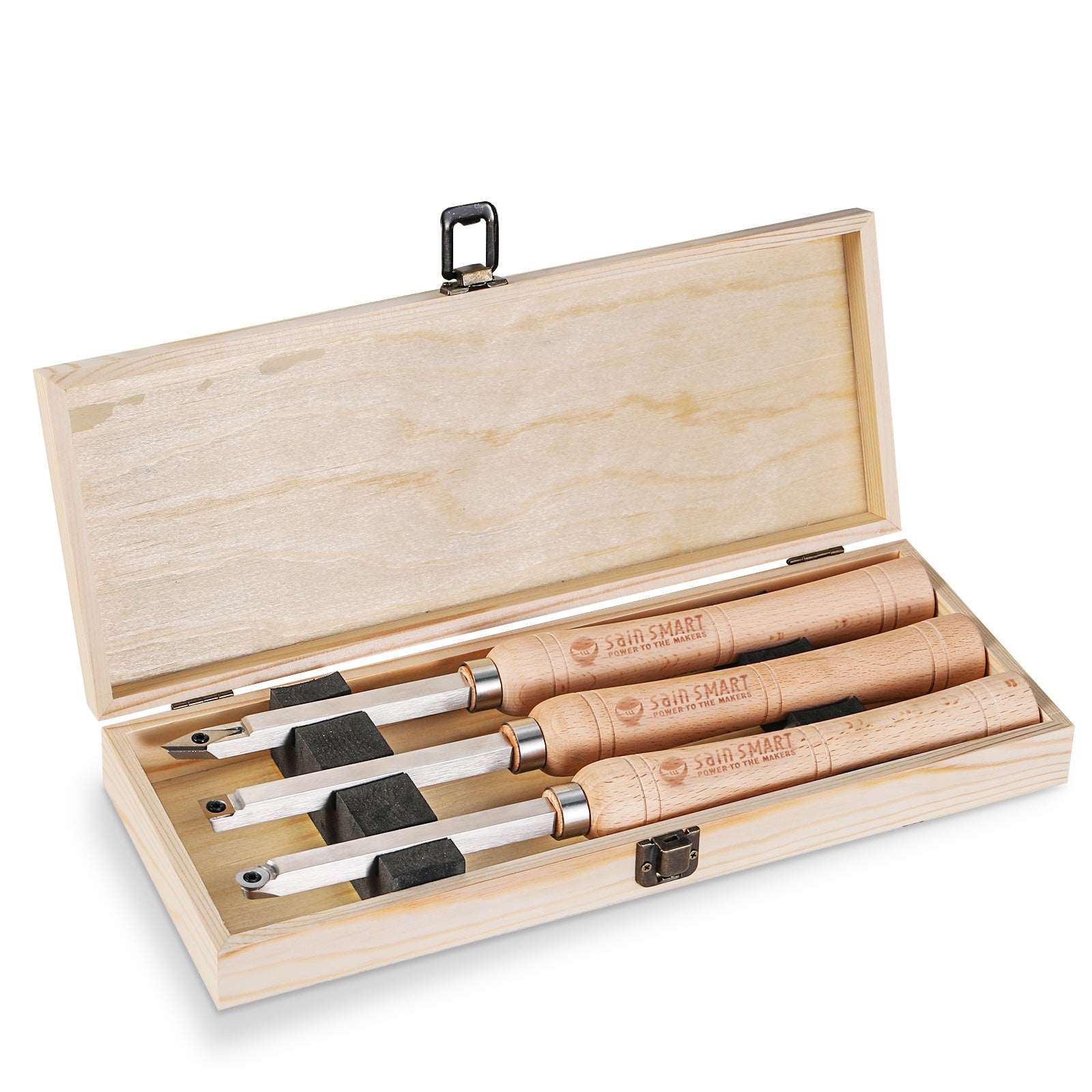 [Discontinued] 3pcs Carbide Wood Lathe Turning Tool Set – SainSmart.com