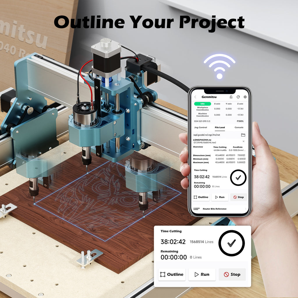 Genmitsu APP Wireless Offline Controller GRBL G-Code Sender Wi-Fi Modu – SainSmart.com