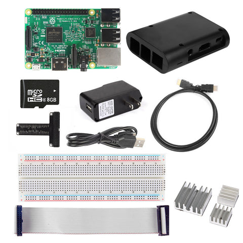 SainSmart Raspberry Pi 3 Ultimate Kit : Case with Fan + 8GB SD ...