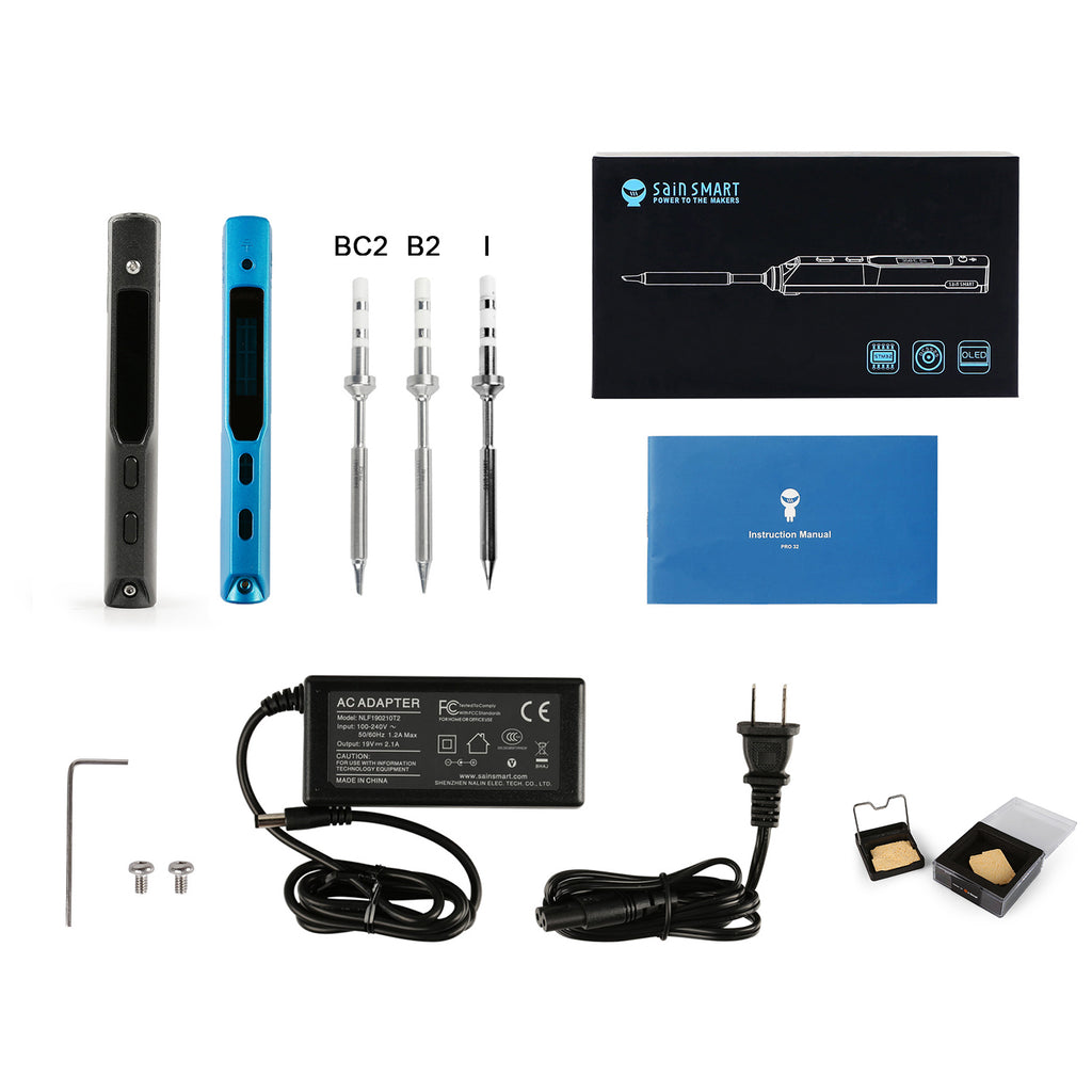 TS100 Soldering Iron | Soldering Kit | SainSmart Pro32 Soldering Iron ...