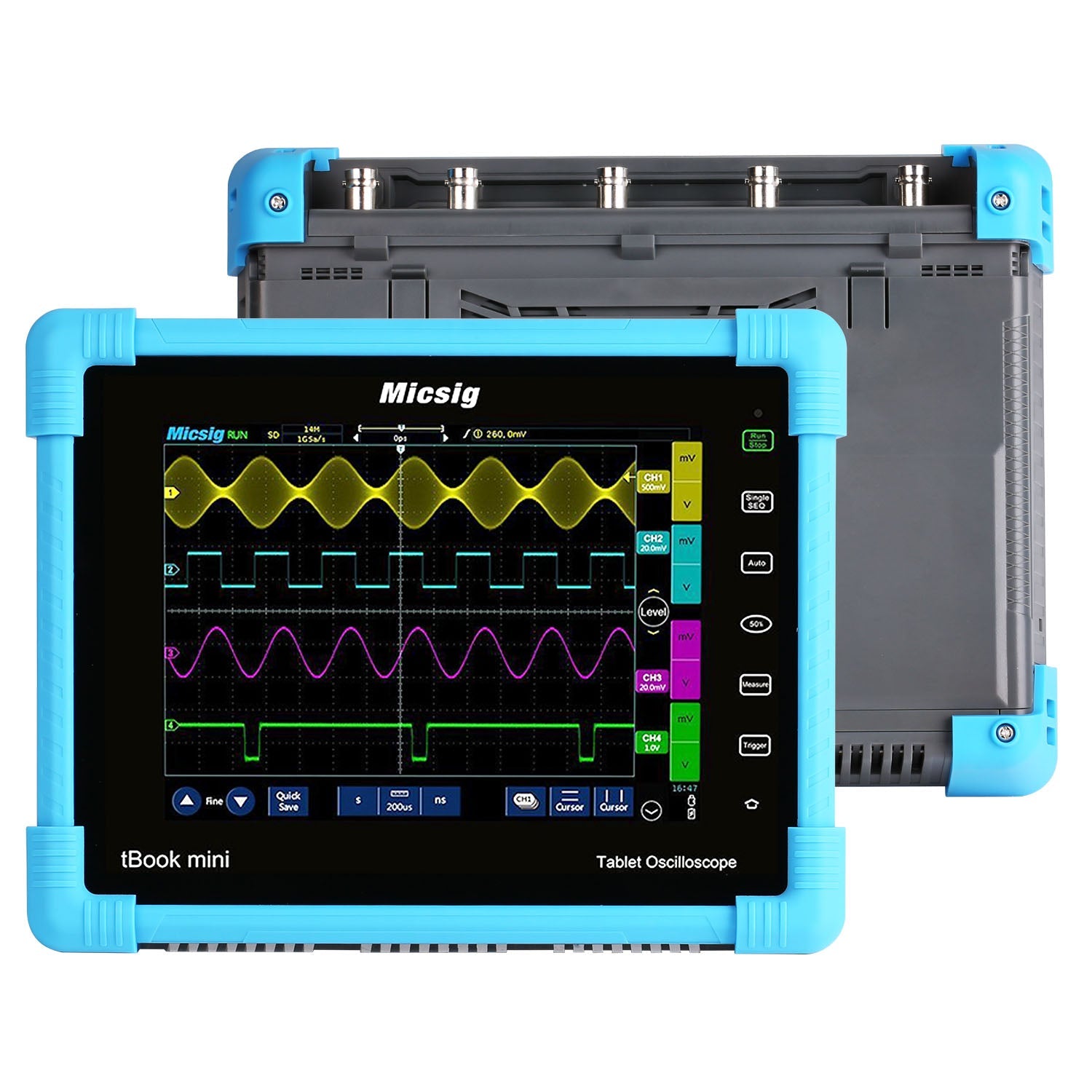 Micsig TO1104 Oscilloscope | Tablet Storage Oscilloscope | 4-Channel ...
