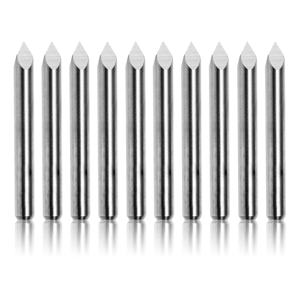 Genmitsu TR10 Series, Triangular V-Bit, 0.1mm, 1/8'' Shank, 10Pcs CNC ...