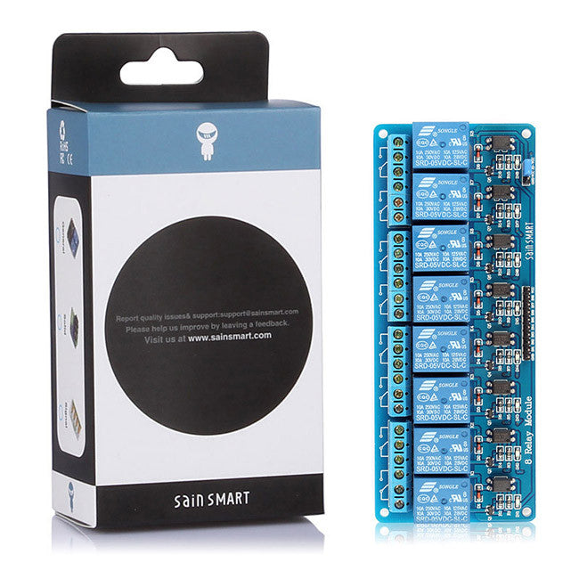 [Discontinued] SainSmart 8 Channel DC 5V Relay Module for Arduino Rasp ...