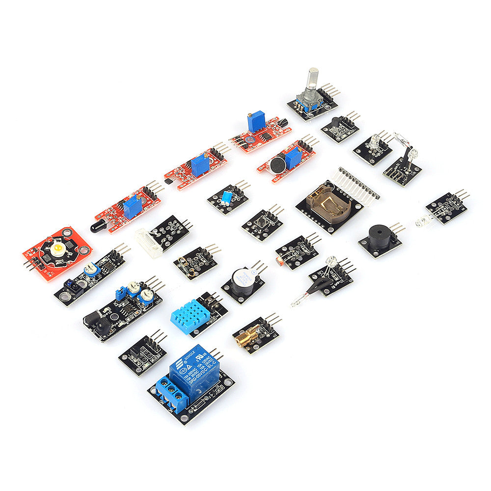 SainSmart New 24 in 1 Modules Sensor Starter Kit for Arduino UNO ...