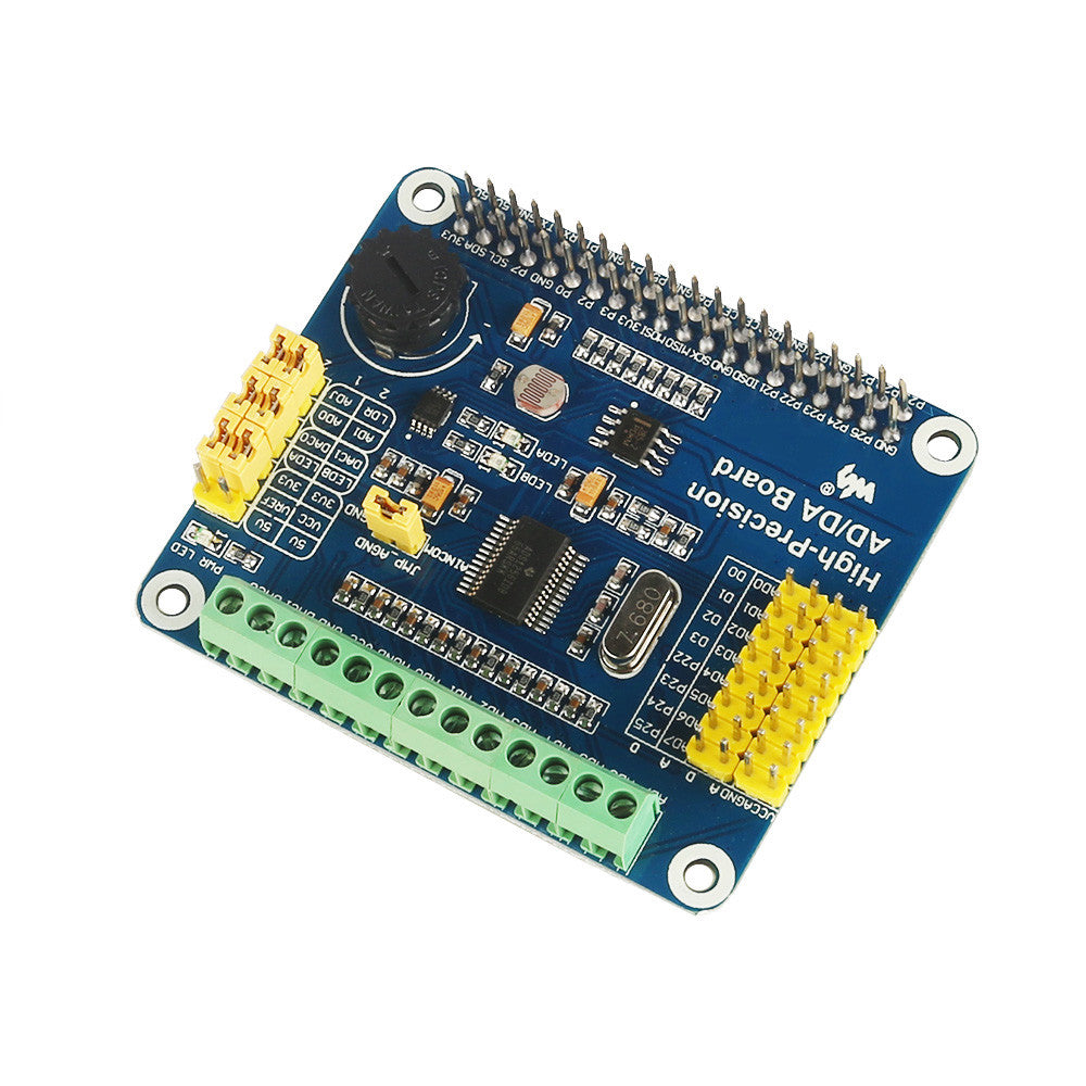 SainSmart Raspberry Pi AD/DA High-Precision Expansion Sheild Board ...