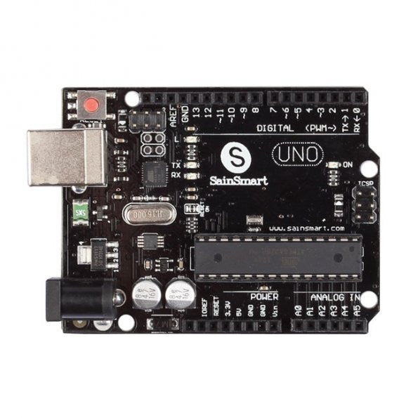 SainSmart UNO R3 ATmega328P Development Board + 2 Channels Relay + Free ...