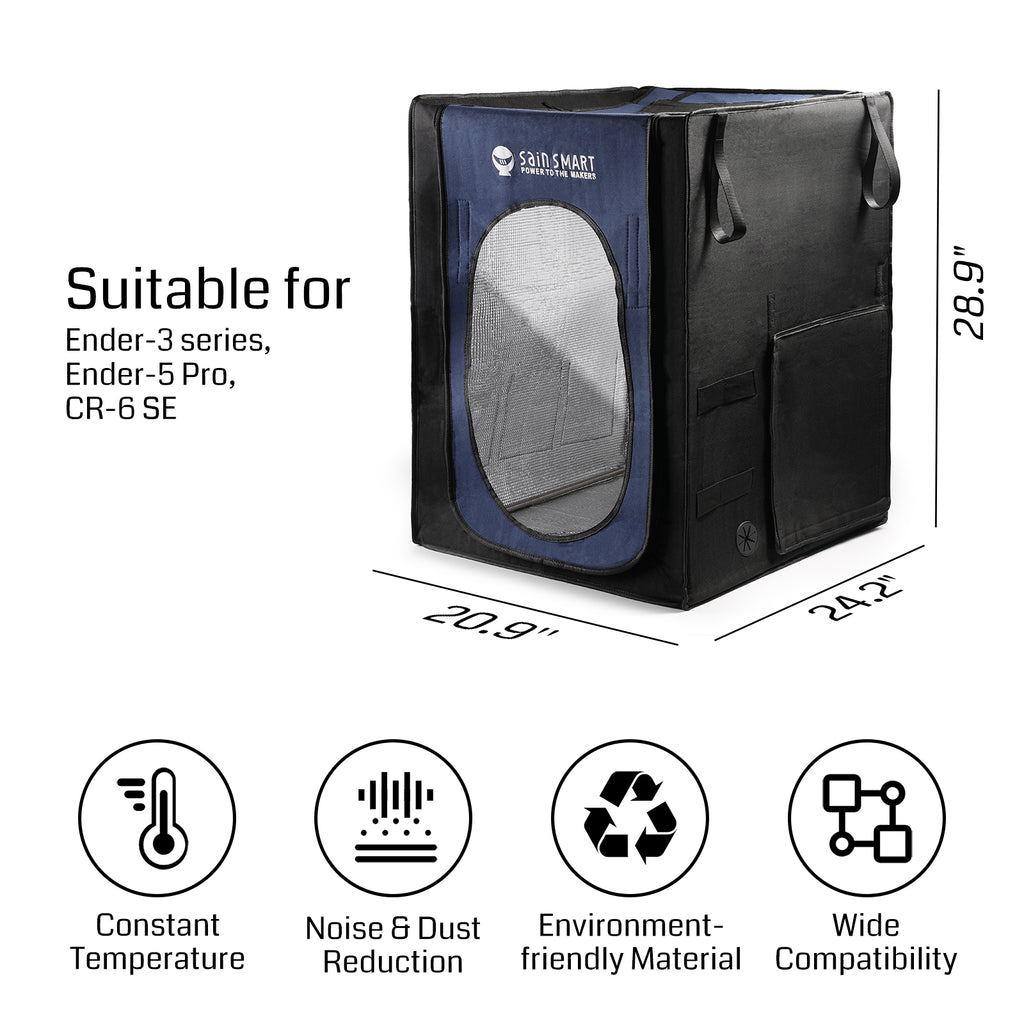 Upgraded Large Volume 3D Printer Enclosure, 20.9'' x 24.2" x 28.9" for ...
